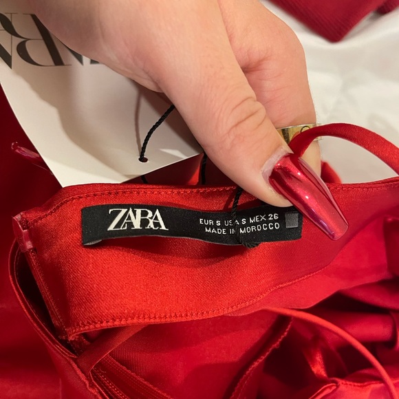 Zara | Dresses | Red Zara Dress | Poshmark